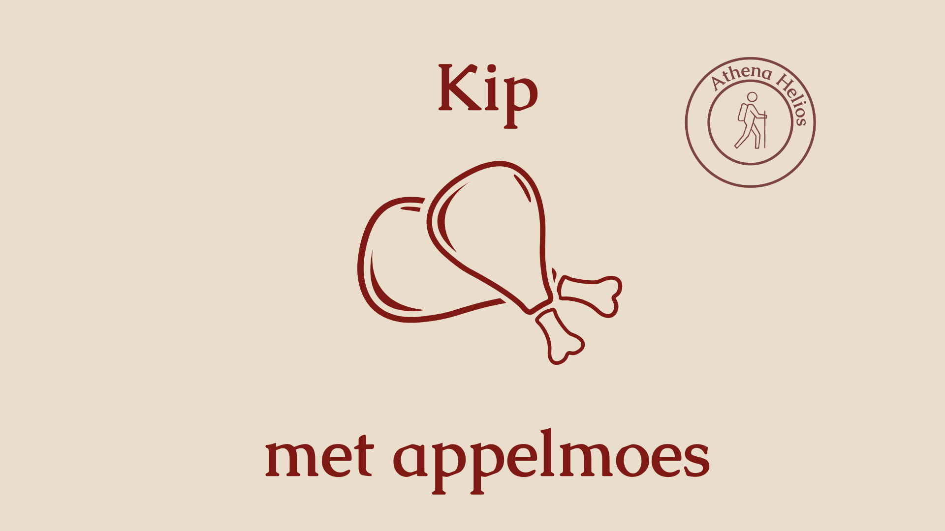 Kip met appelmoes - Athena